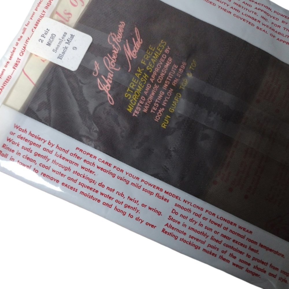 Vintage John Robert Powers Powers Model Seamless Nylo… - Gem